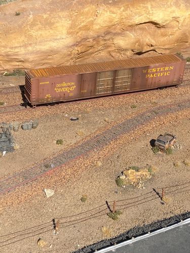 Western Pacific 86' Boxcar Ho Scale | Tiny Giants