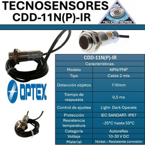 CDD-11N-IR / CDD-11P-IR | Tecnosensores