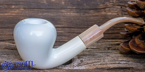 Smooth Pear Classic Block Meerschaum Pipe by Tekin | Meerqueen Pipes