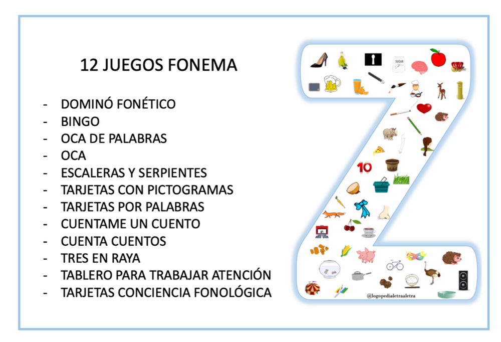 12 JUEGOS FONEMA /Z/
