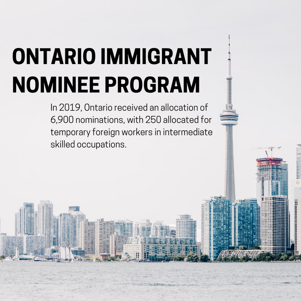 Ontario Immigration Nominee Program | More Permanent Residents in 2019