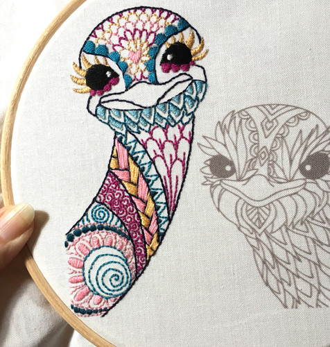 Pre-Printed Embroidery Fabric | Cinnamon Stitching