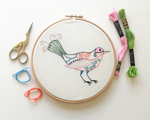 Bird Embroidery Kit | Cinnamon Stitching