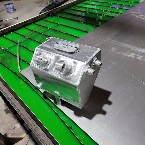 Custom baffled overflow/puke tanks | Juggernaut Welding