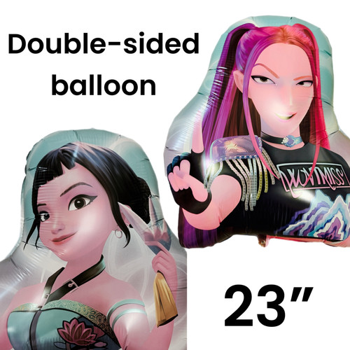 Large 23” k-pop Demon Hunter foil balloon | The Party Fun