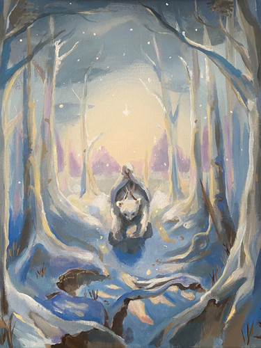 Bear in a Snowstorm (print) | Yasmin Morris