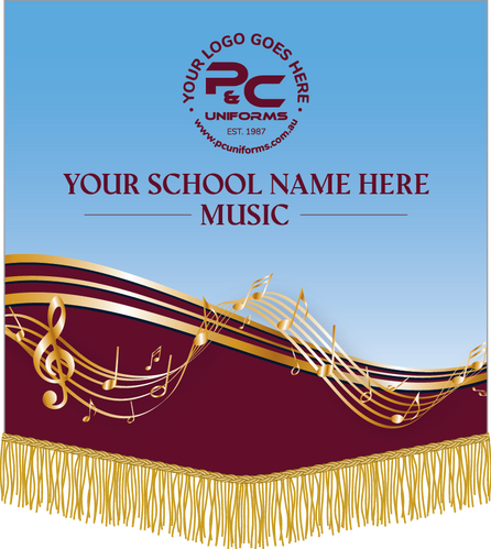 BAN054 | Sublimated Music Stand Banner | pcuniforms