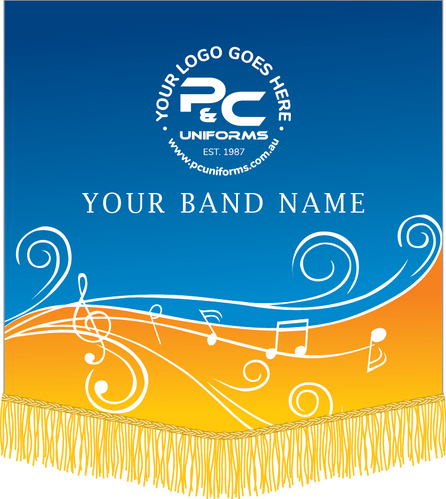 BAN027 | Sublimated Music Stand Banner | pcuniforms