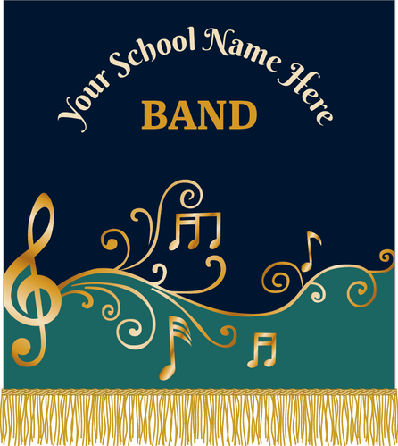 BAN030 | Sublimated Music Stand Banner | pcuniforms