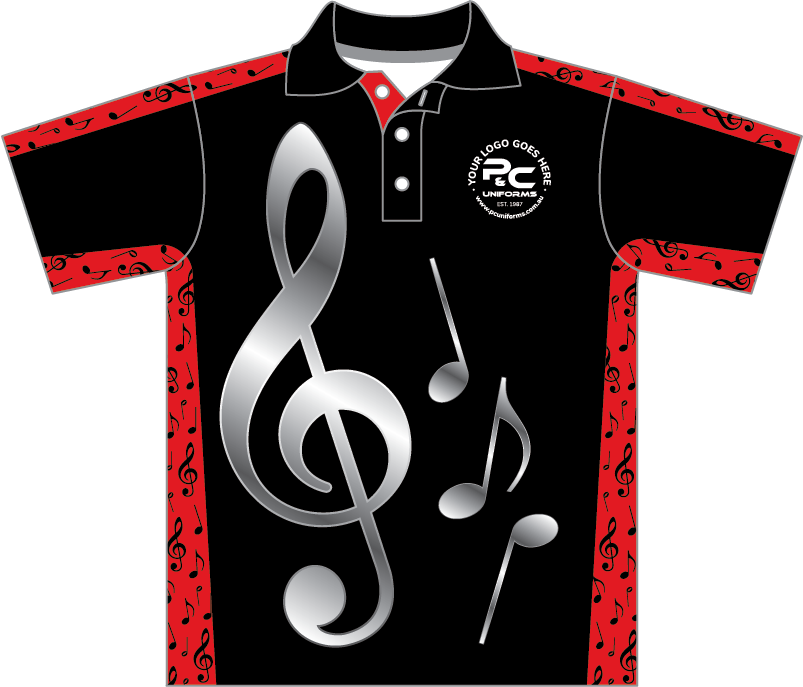 Music Polos | pcuniforms 3/4
