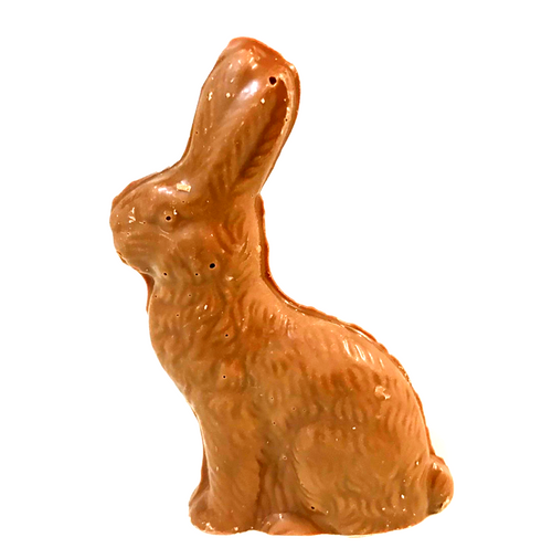5" Solid Small Milk Chocolate Sitting Rabbit (#01) | andyscandies