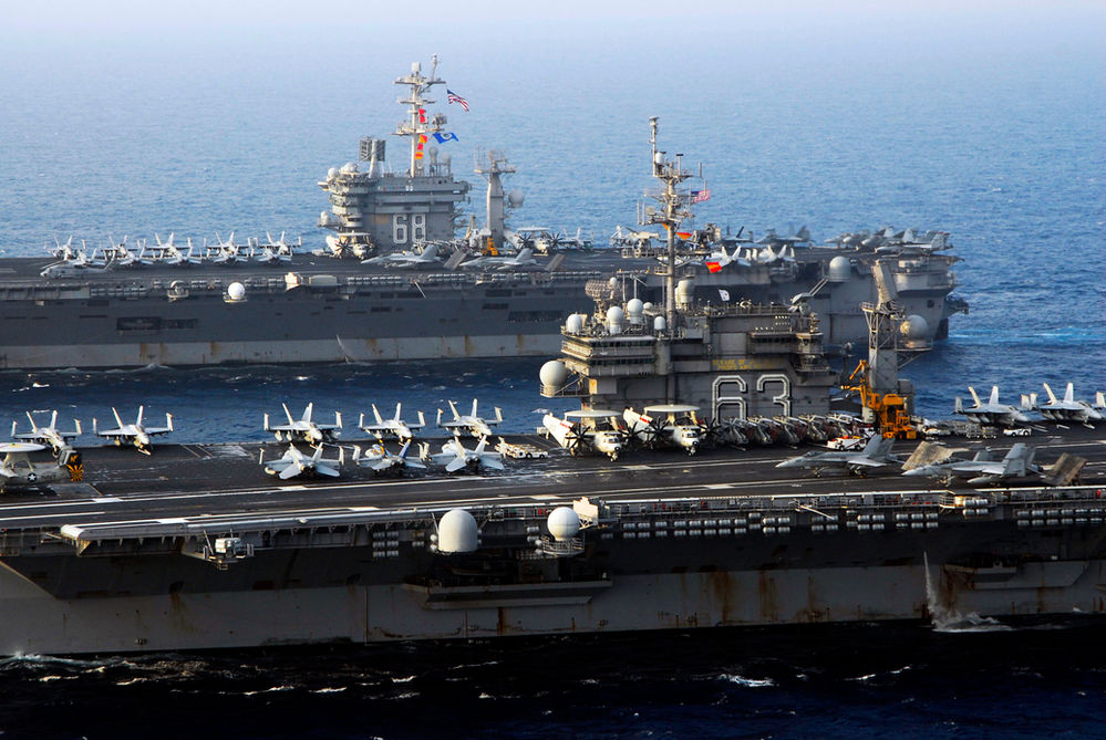 USS Kitty Hawk & USS Nimitz