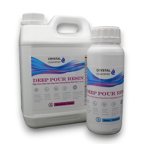 Crystal Clear Deep Pour Resin is een helder epoxy-giethars dat speciaal ...