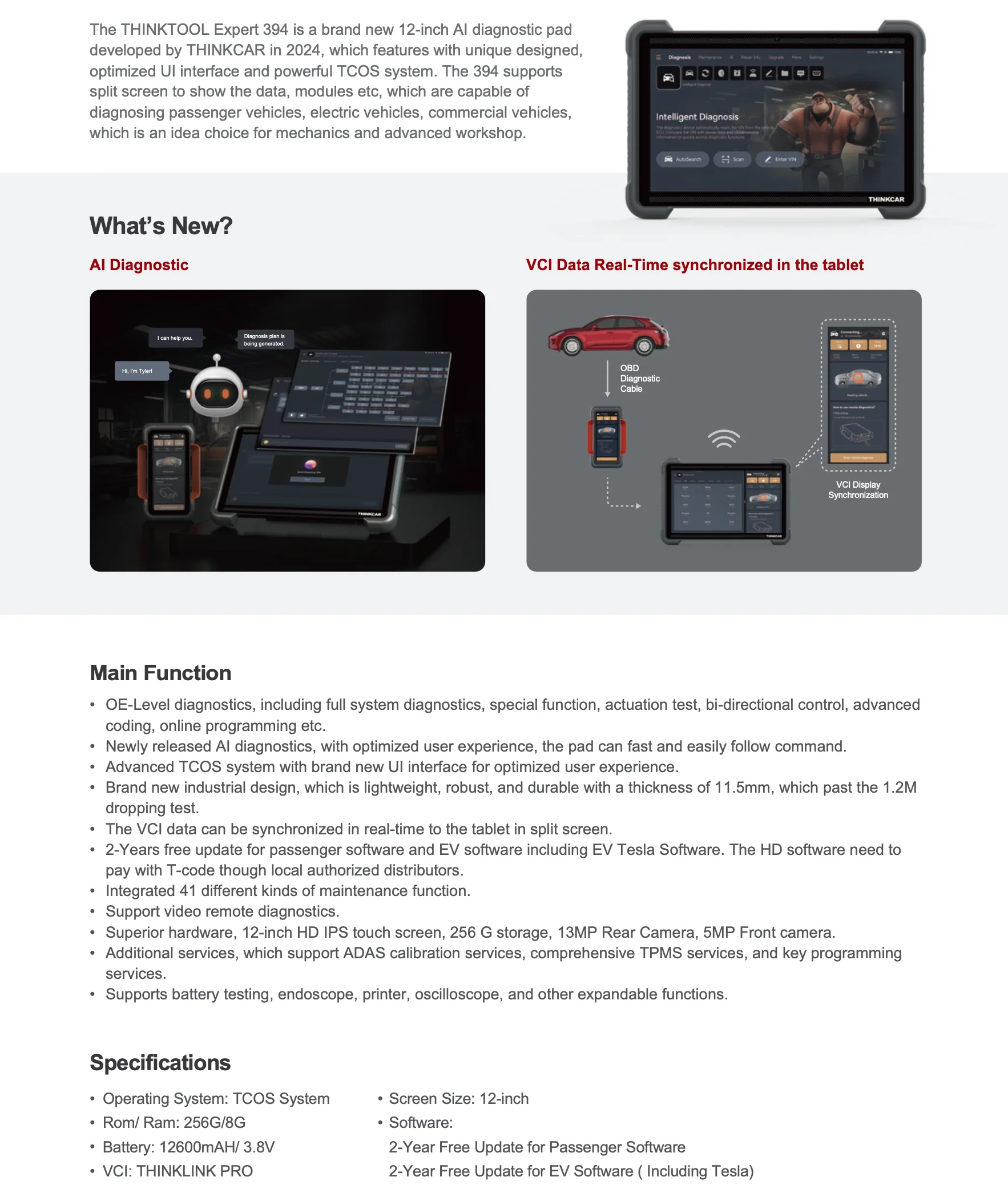 THINKTOOL EXPERT 399 | THINKCAR NZ