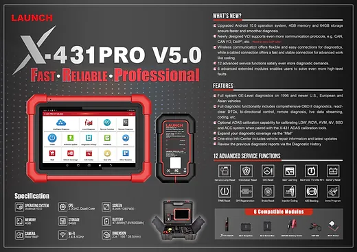 Launch X431 PRO V5.0 | quantum-mechanics