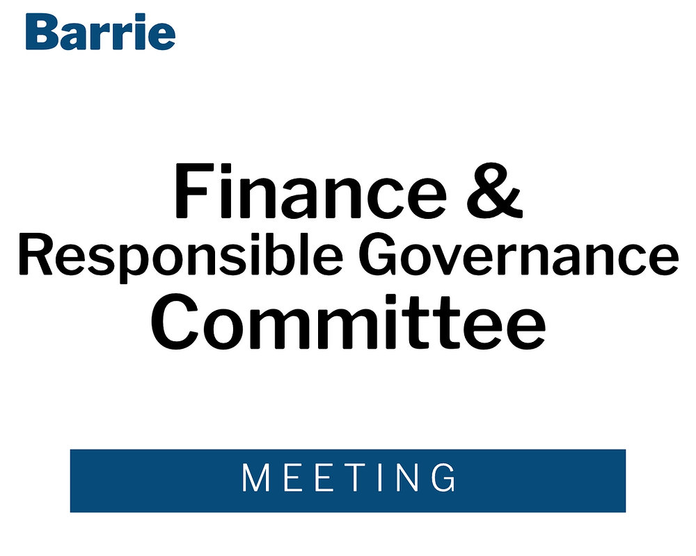 Finance and Responsible Governance Committee – Wednesday, November 26 ...