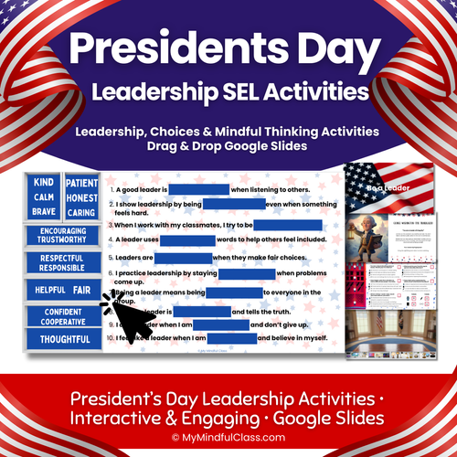 Presidents Day Leadership Activities | Drag & Drop SEL Google Slides ...