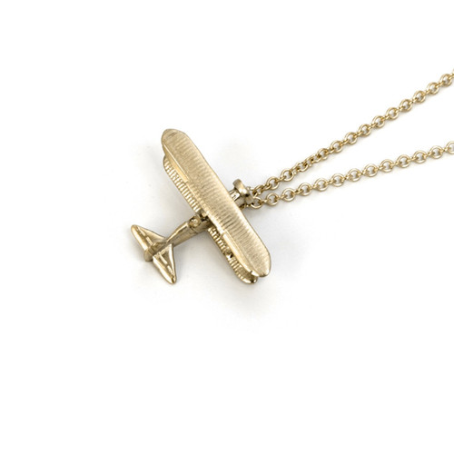 14K Gold Biplane Necklace,Aerobatics Pilot Gifts, Vintage Airplane ...