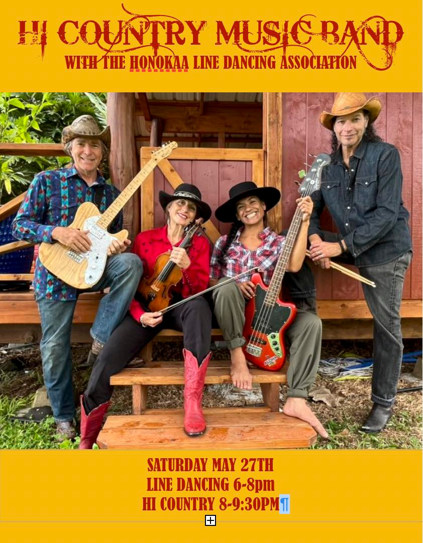 HI Country Music Band with the Honokaa Line Dancing Association | HPT
