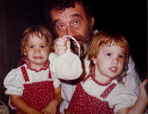 Autographed: Jennifer and Michelle Steffin with Victor French | Young ...