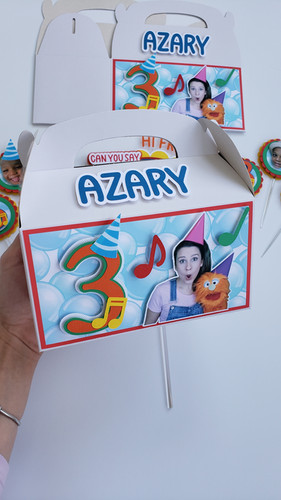 Ms. Rachel Favor Boxes Bright Colors 12ct | Creations by Lili