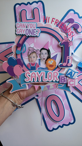 Ms. Rachel Cake Topper, Pink and Purple | Creations by Lili