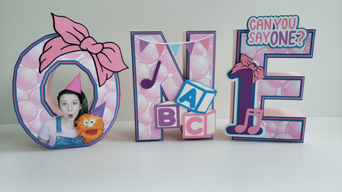 Ms. Rachel Theme 3D Letters | Creations by Lili