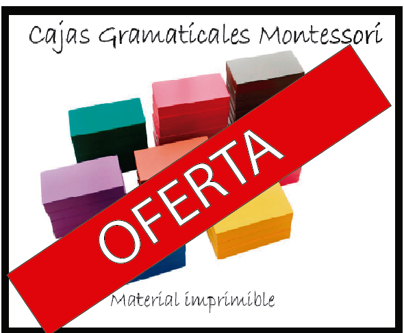 Cajas gramaticales Montessori Espanol Paquete completo Script | Mimont ...