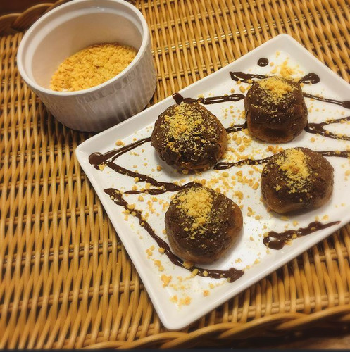 Classic Ube Graham Balls with crushed Grahams | sweet-bites