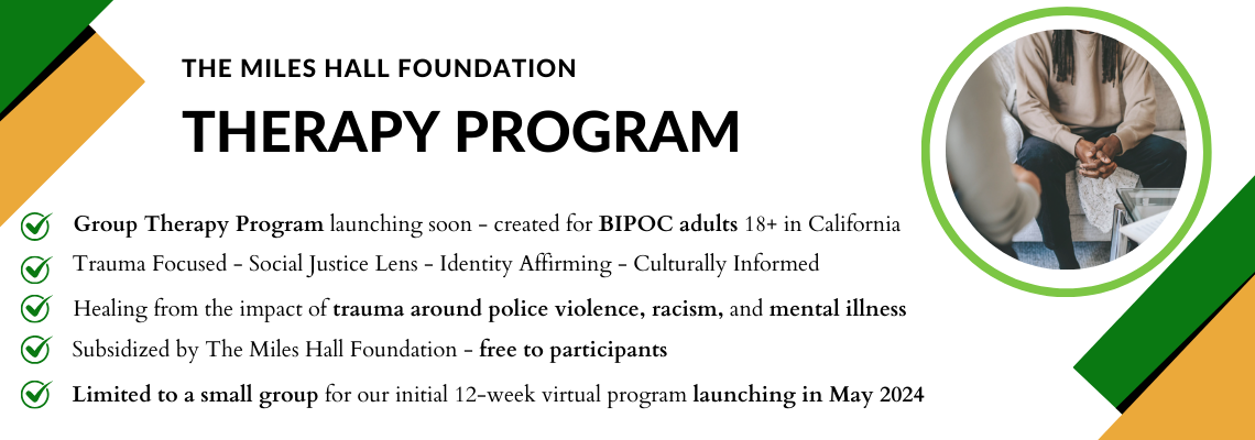 Therapy Program | The Miles Hall Foundation