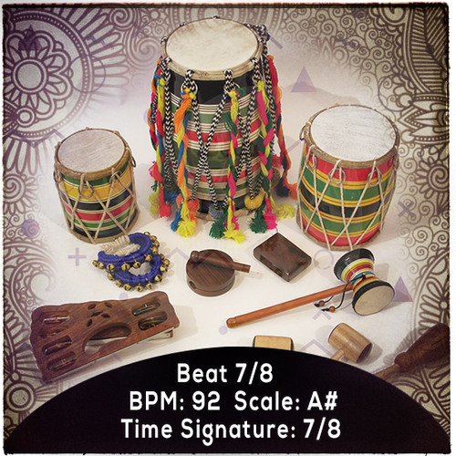 7/8 Signature Acoustic Beat | GBRLOOPS.COM