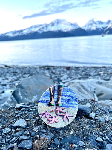 Starfish and Xtratuf Boots Vinyl Sticker, Sea Star Tidepool Sticker ...