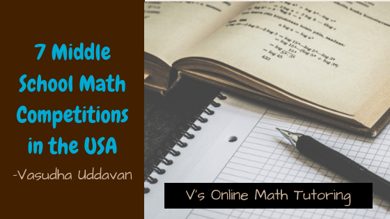 Middle School Math Competitions held in the USA
