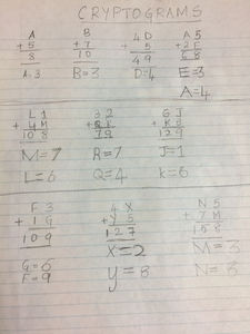 Math Enrichment Activites - Cryptogram/Cryptarithm Math Puzzles and How ...