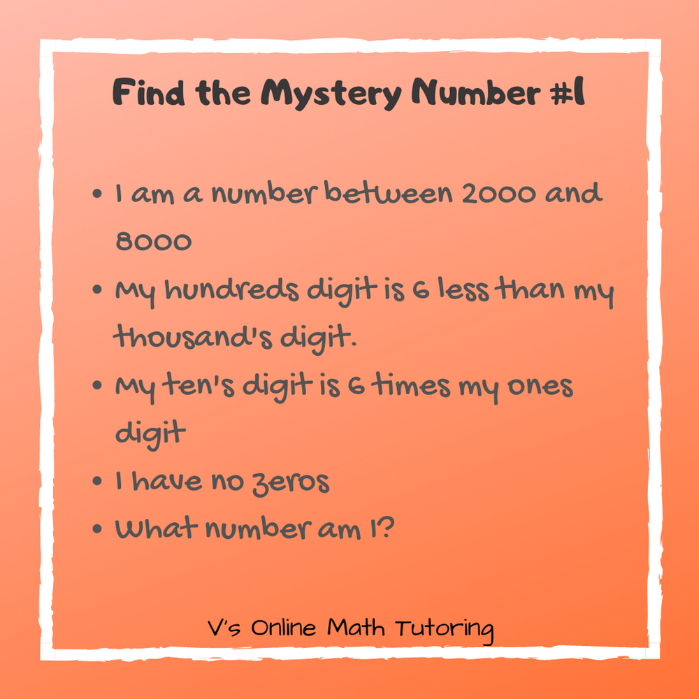 "Find the Mystery Number" and Why I Absolutely Love it