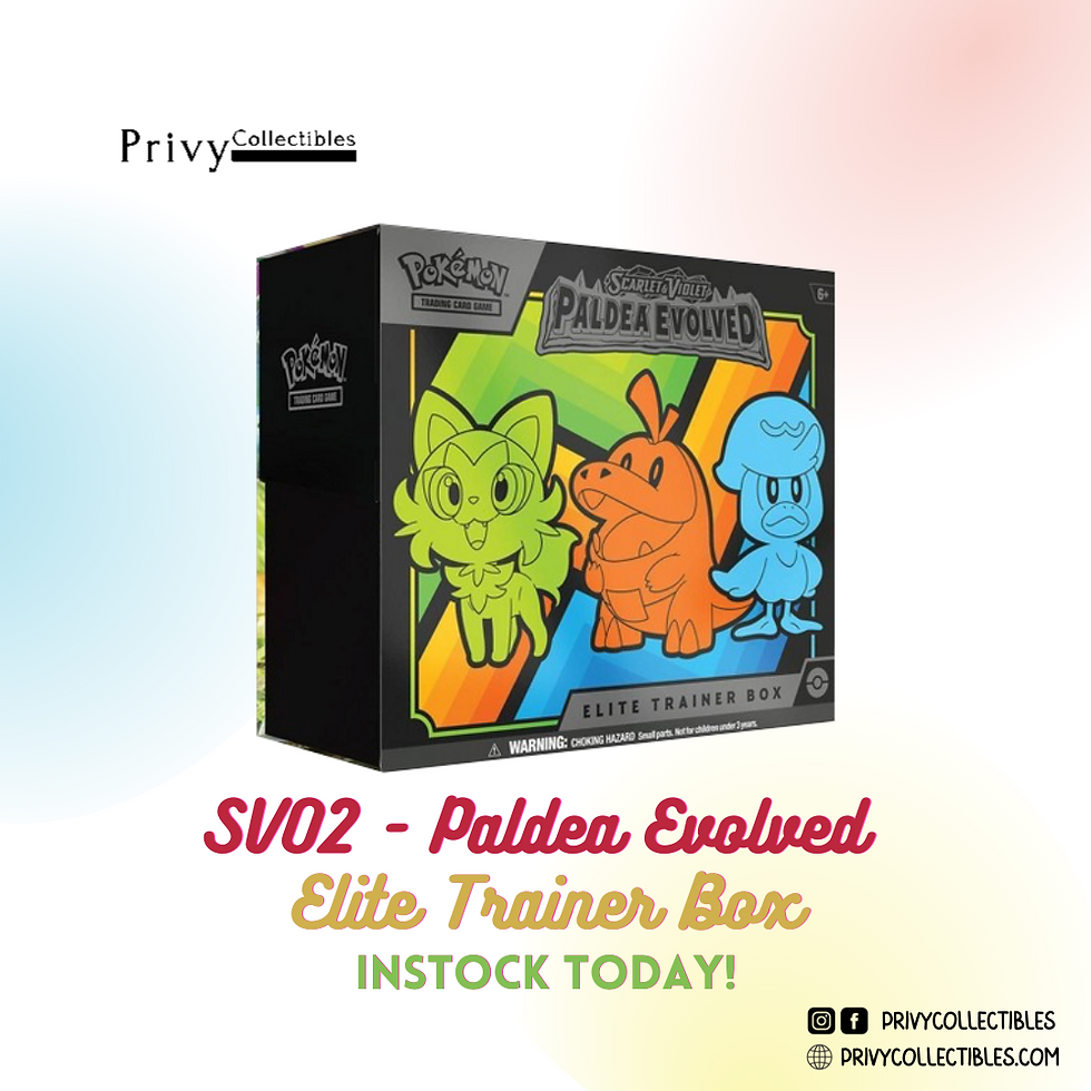 Pokemon TCG: SV02 - Paldea Evolved Elite Trainer Box ETB | Privy ...
