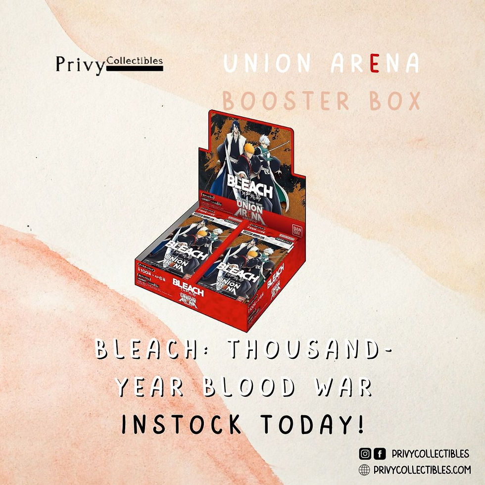 Union Arena Bleach Thousand-Year Blood War TCG Booster Box | Privy ...