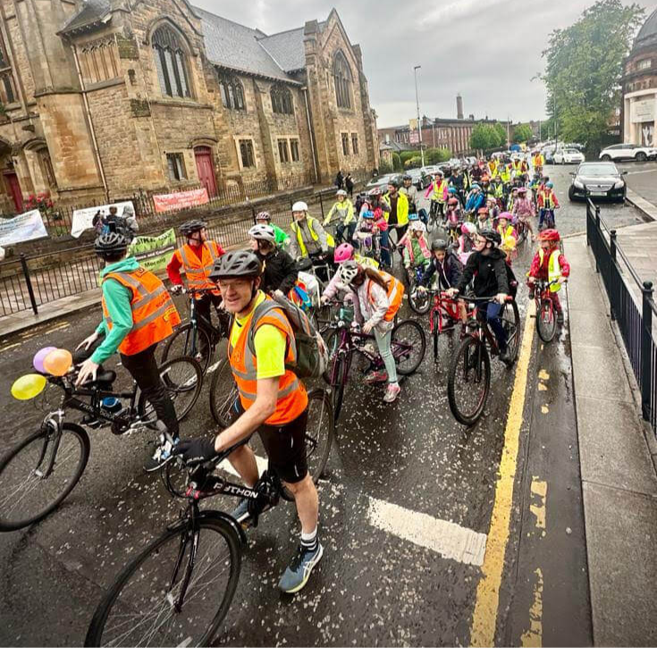 School ‘Bike Buses’ Travel New Roads