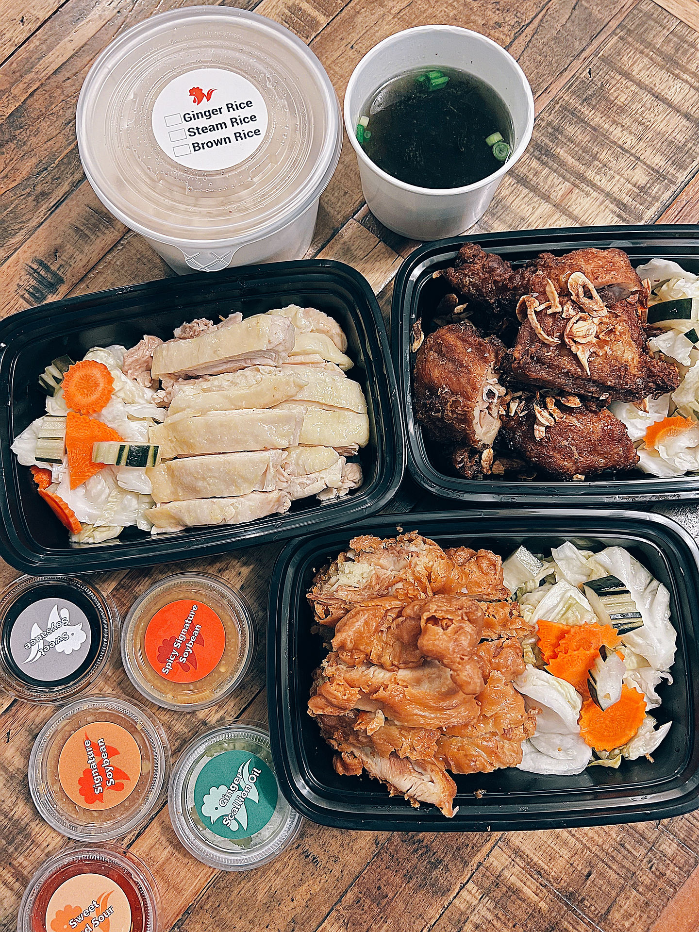 Menu | The Chicken Rice | Santa Ana