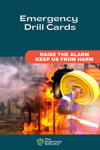 Emergency Drill Cards | TheOrganisedEducator