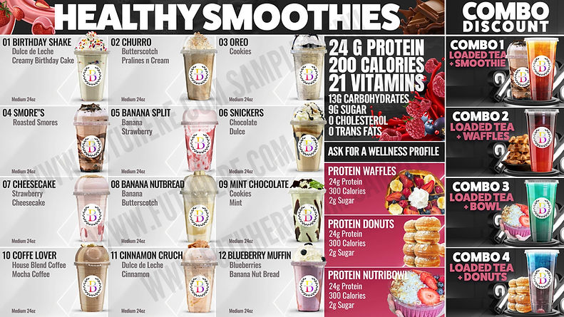 Menu | Belleview Nutrition