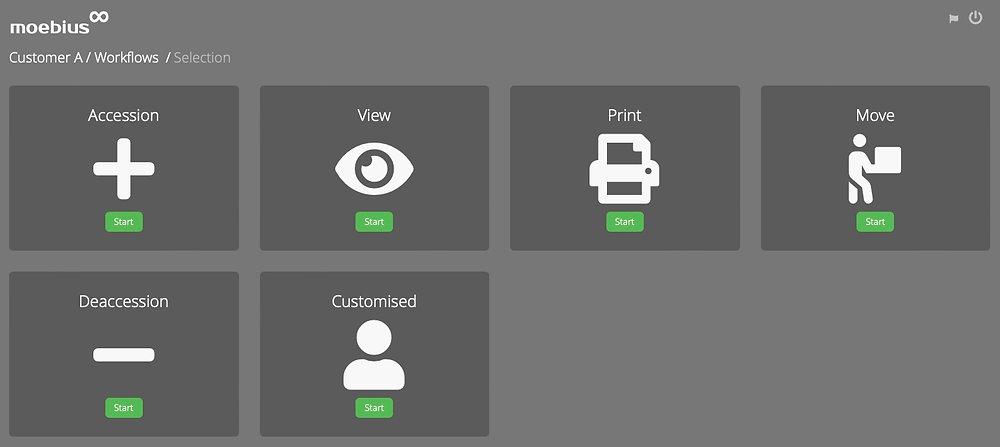 Manage workflows with simple user interfaces.