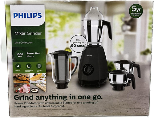 Philips 1000W Mixer Grinder with 4 Jars HL7704 | Philips Arena