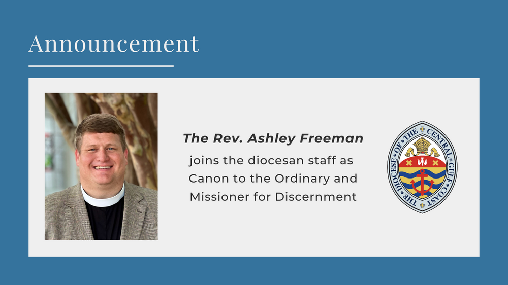 The Rev. Ashley Freeman joins diocesan staff
