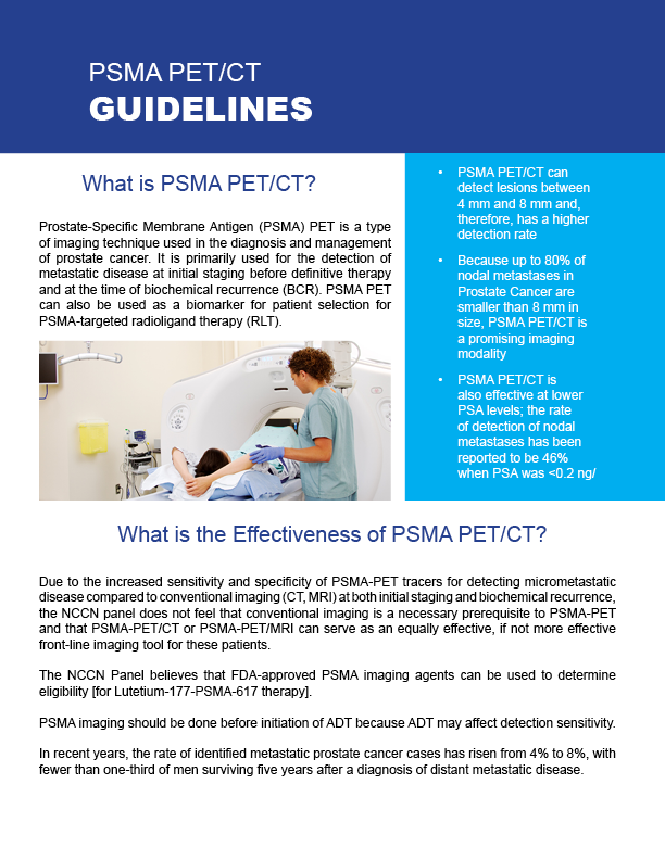 PSMA Guidelines | Captive Radiology