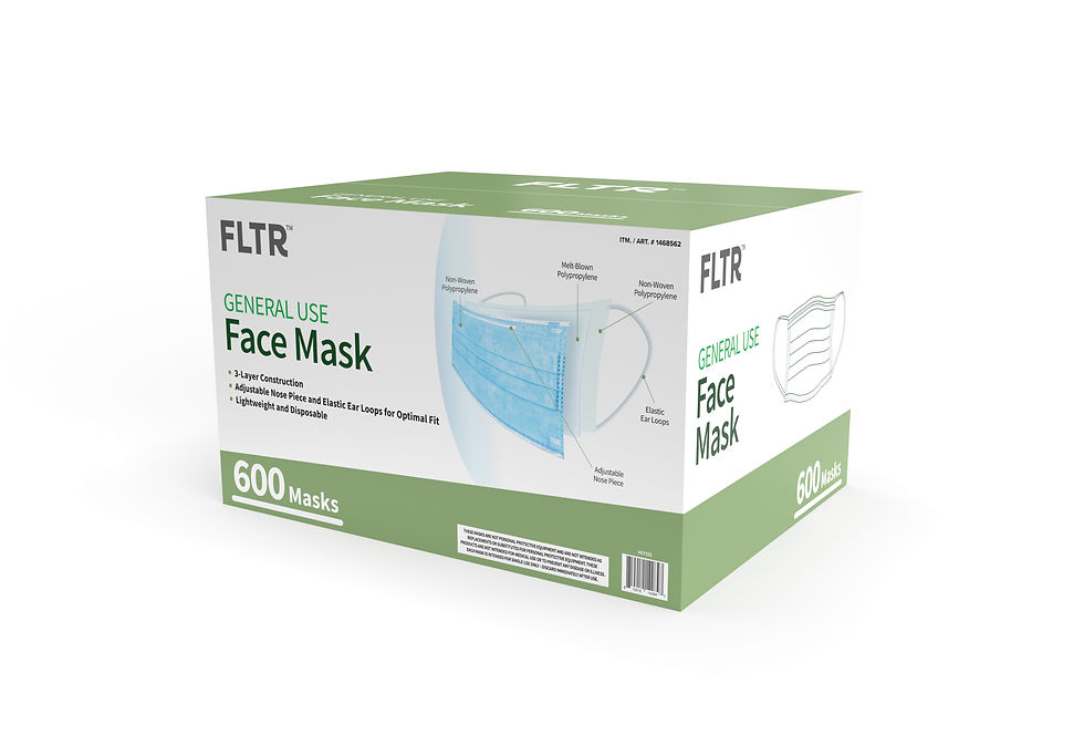 General Use Face Mask 600PK - Blue | FLTR