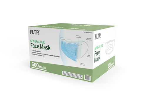 General Use Face Mask 600PK - Blue | FLTR