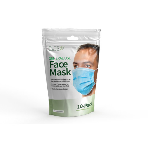 General Use Face Masks 10PK - Blue | FLTR
