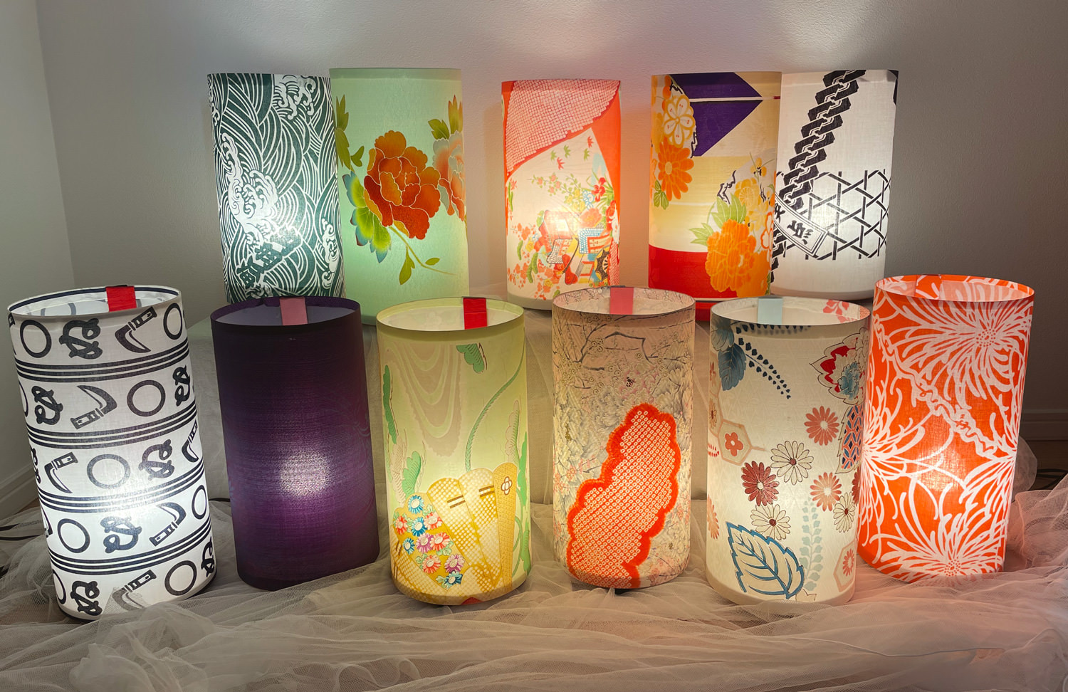 Treasures Reborn | kimono lamp