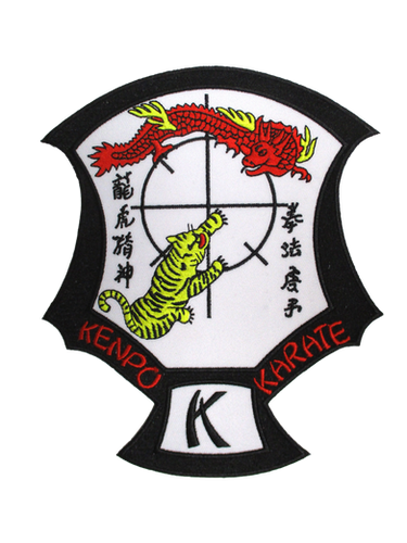 TigerMan Karate Dojo & Museum 6-7/16"" Kenpo Karate Iron On Patch ...